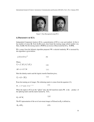 PERFORMANCE ANALYSIS BETWEEN PCA AND ICA IN HUMAN FACE DETECTION | PDF
