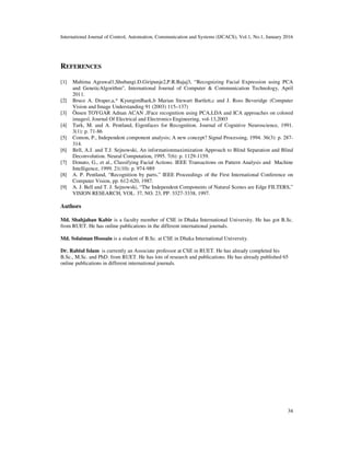 PERFORMANCE ANALYSIS BETWEEN PCA AND ICA IN HUMAN FACE DETECTION | PDF