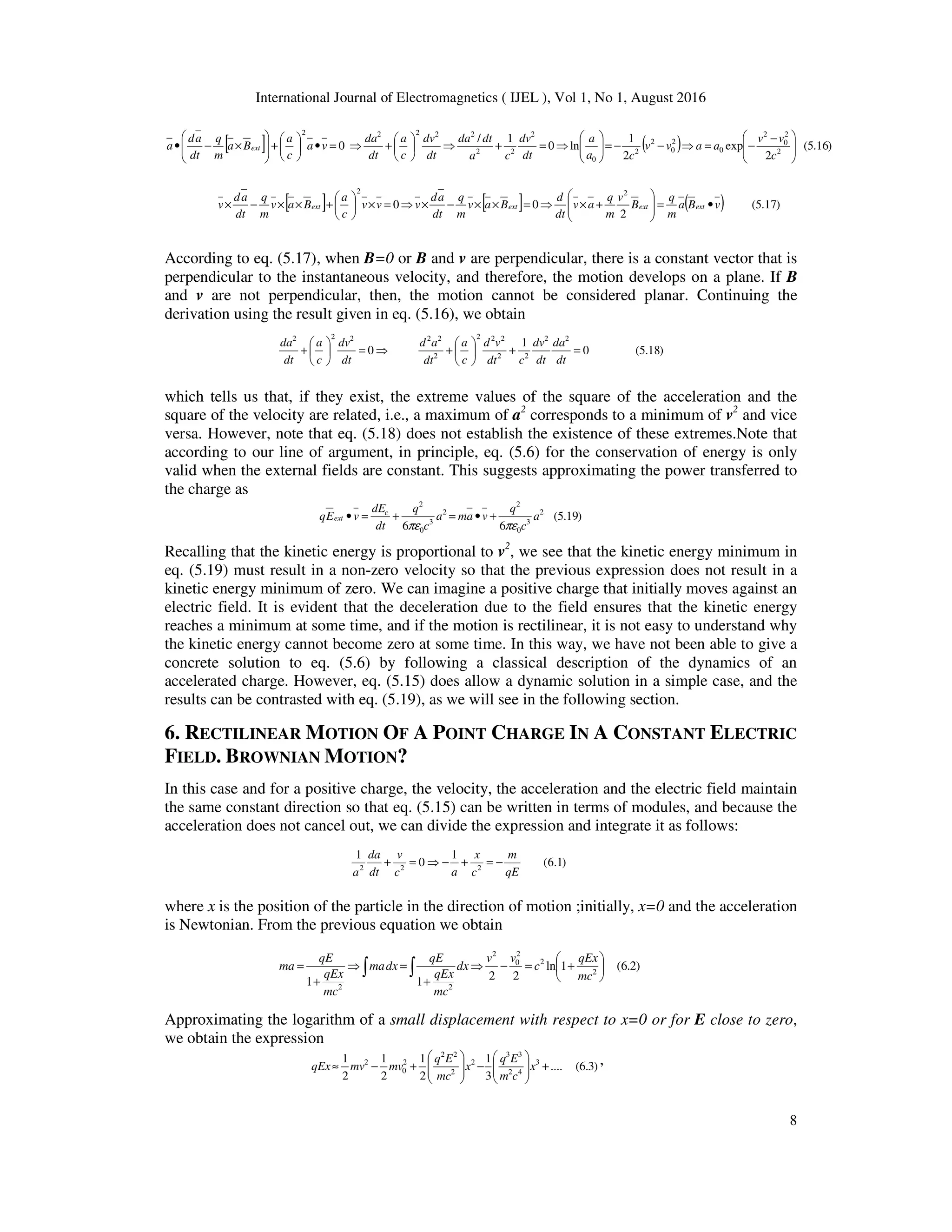 Radiation of an Accelerated Charge | PDF | Physics | Science