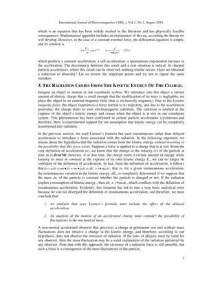 Radiation of an Accelerated Charge | PDF | Physics | Science