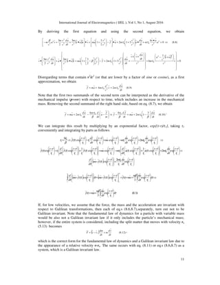 RADIATION OF AN ACCELERATED CHARGE | PDF