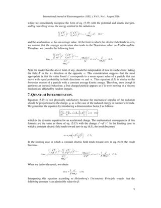 RADIATION OF AN ACCELERATED CHARGE | PDF