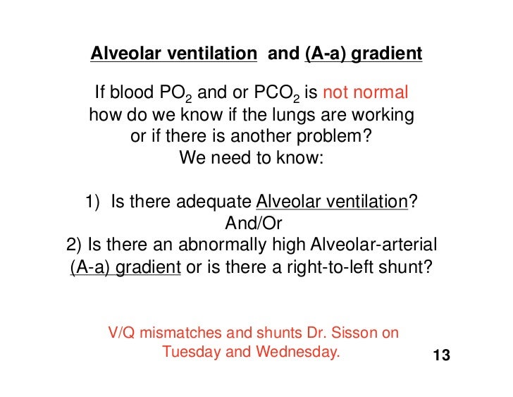 Alveolar Ventilation