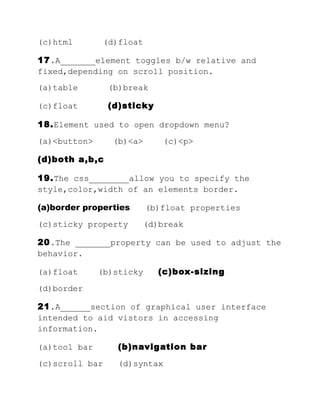 11173 rabia zafar_web_mcqs_76658_337172634 | PDF