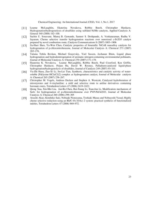 Conversion of Dimethyl-Nitrobenzene to Dimethyl Aniline, Effect of Some ...