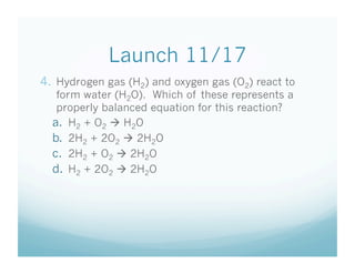 11 17 How Are Equations Balanced | PPT