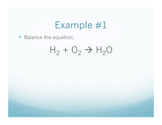 11 17 How Are Equations Balanced | PPT