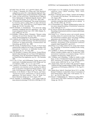 High Performance Data Bus Encoding Technique in DSM Technology | PDF