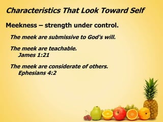 Fruit of the Spirit - An Overview | PPTX