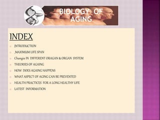 biology of ageing | PPTX