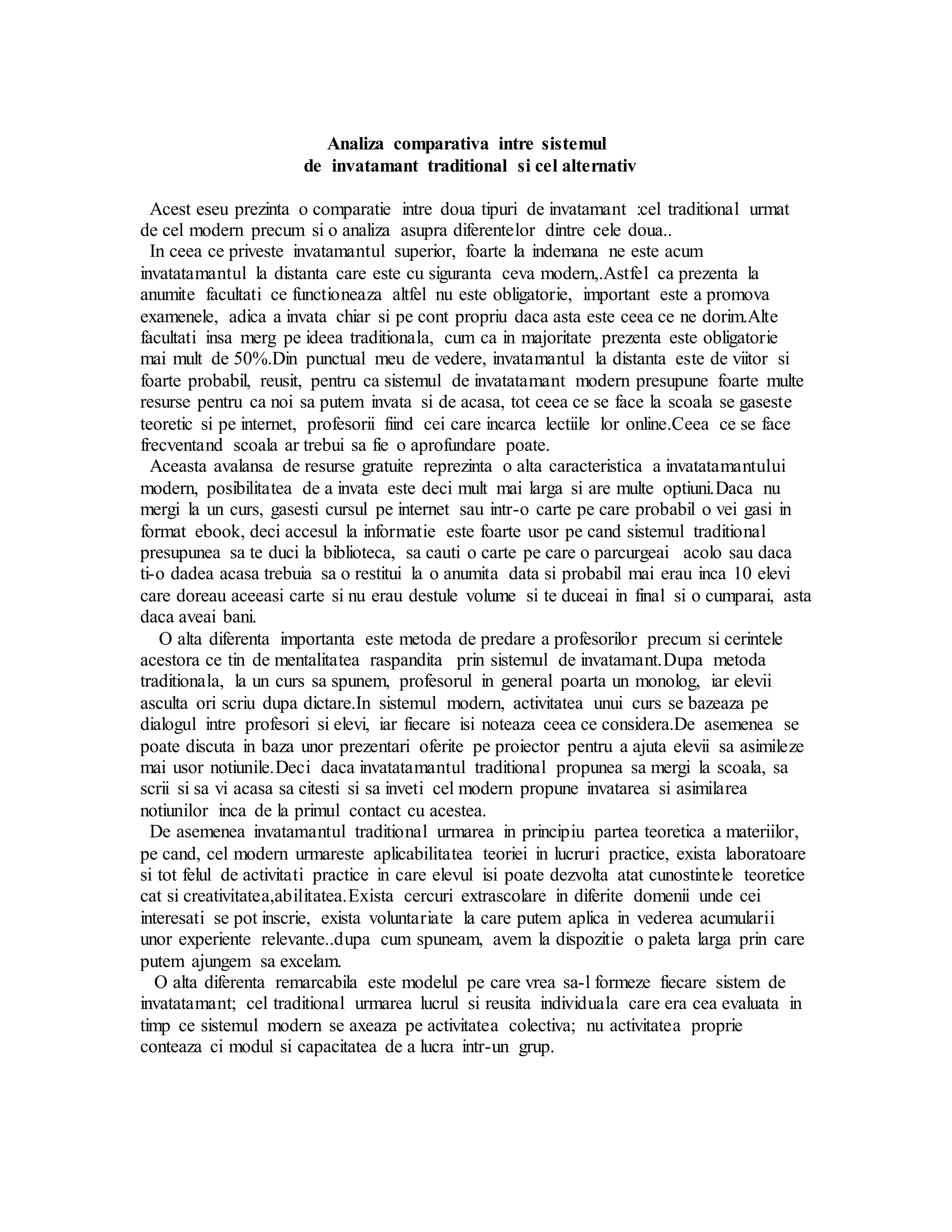 111880851 analiza-comparativa-intre-sistemul-de-invatamant-traditional ...