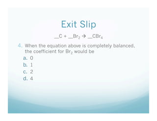 11 18 How Are Equations Balanced Part Ii | PDF | Chemistry | Science