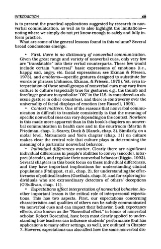 Applications Of Nonverbal Communication Ronald E Riggio Robert S ...