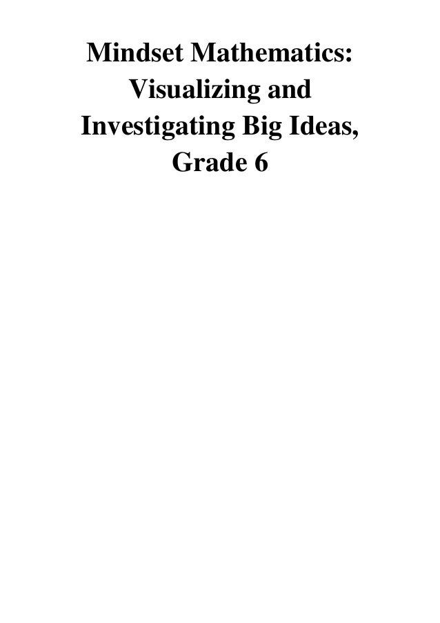 Mindset Mathematics PDF - Jo Boaler Visualizing and Investigating Big…