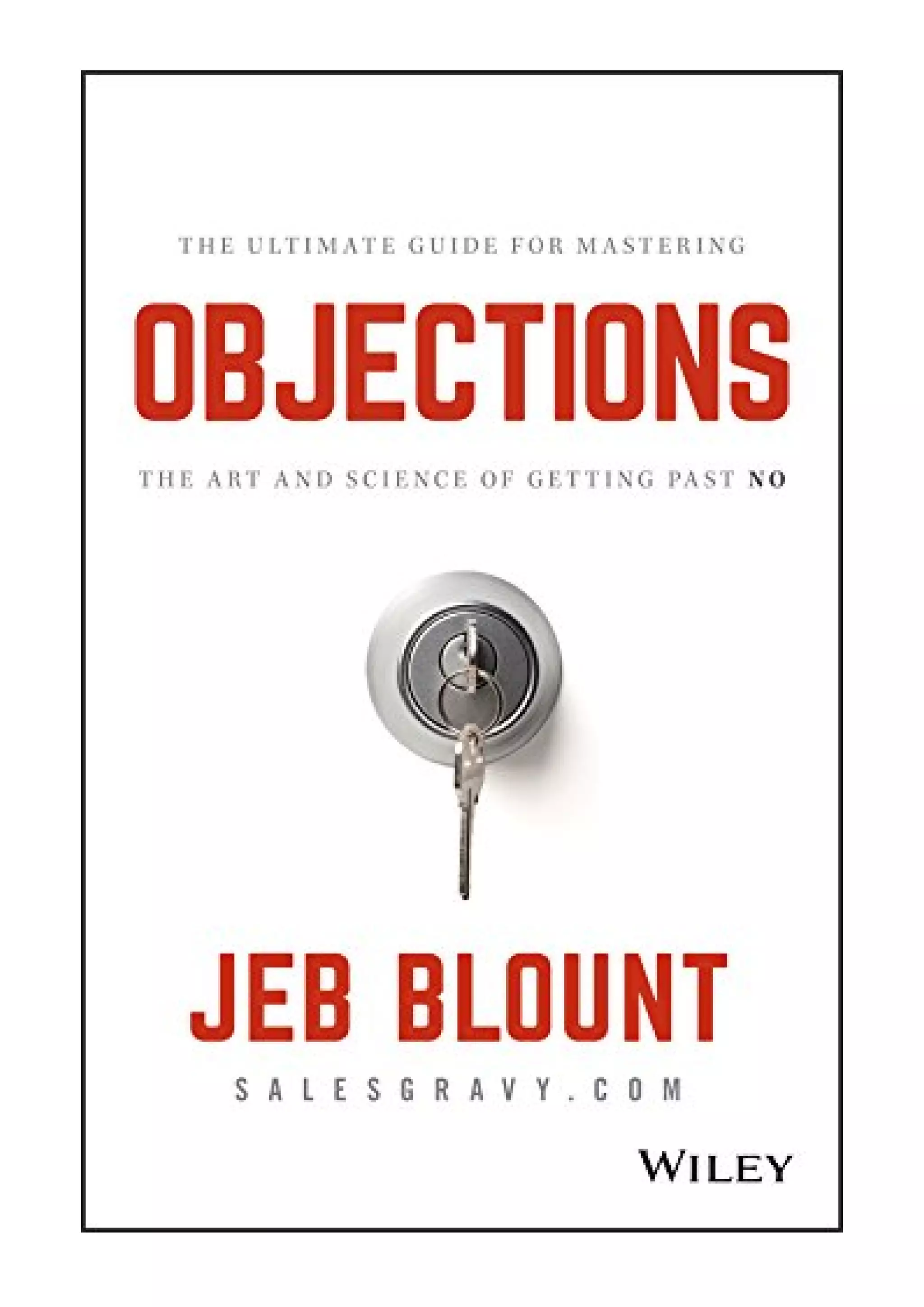 Objections - Jeb Blount - The Ultimate Guide for Mastering The Art and ...