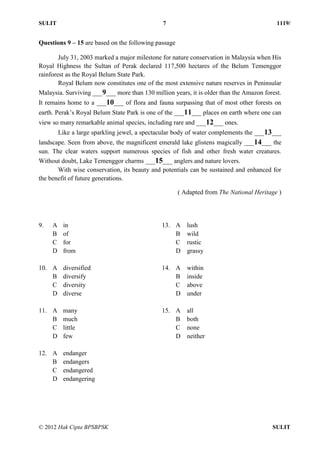 1119 bi kertas 2 | PDF