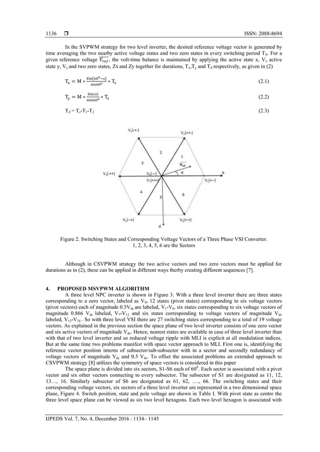 Modified SVPWM Algorithm for 3-Level Inverter Fed DTC Induction Motor Drive | PDF