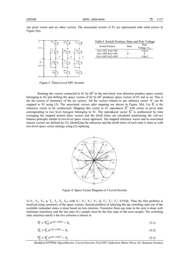 Modified Svpwm Algorithm For 3 Level Inverter Fed Dtc Induction Motor Drive Pdf