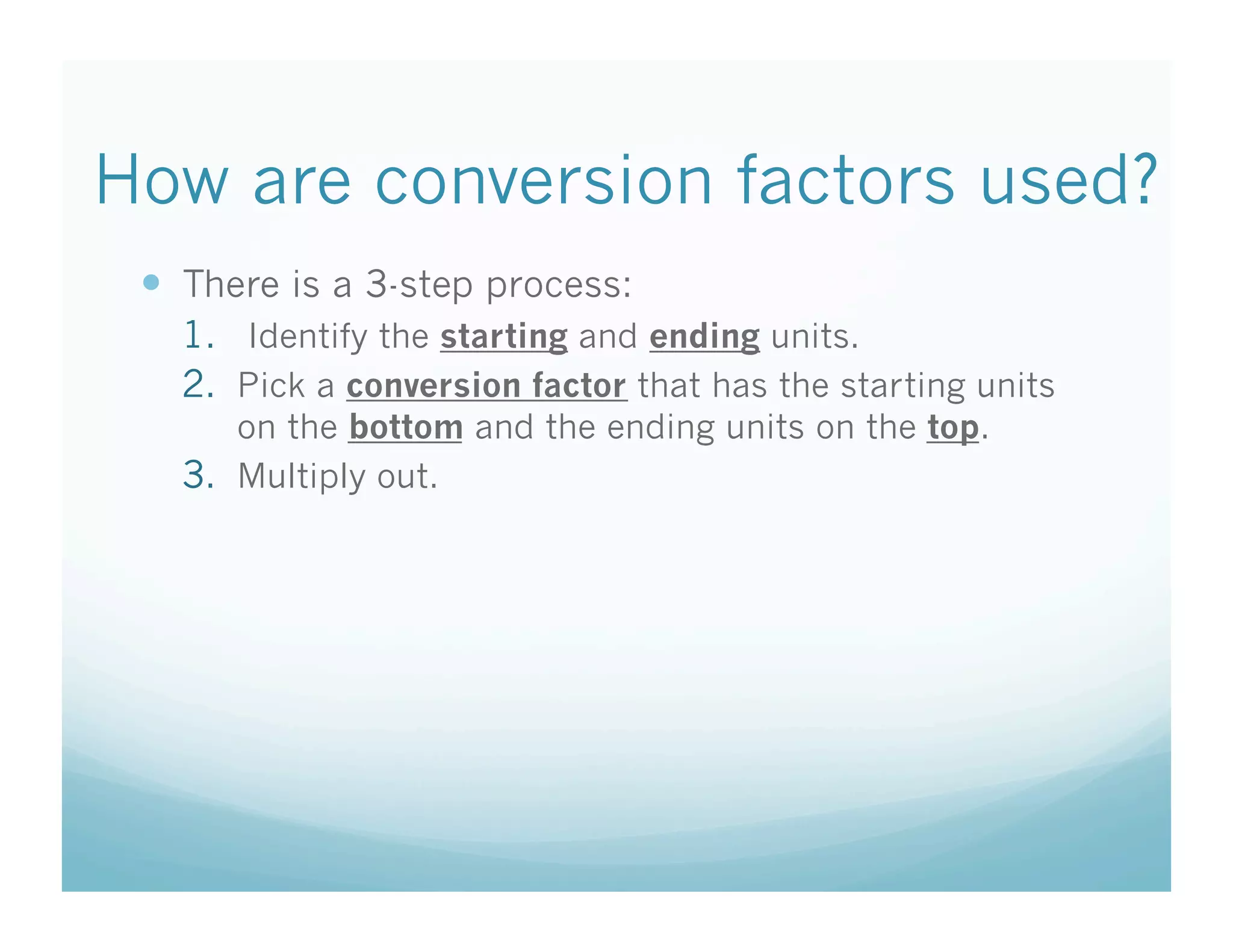 11 19 What Are Conversion Factors | PDF