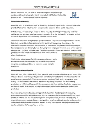 Services marketing | PDF | Marketing and Advertising | Business