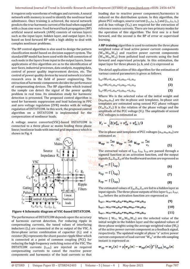 A Review On Optimization Techniques For Power Quality Improvement Using Dstatcom Neural Network