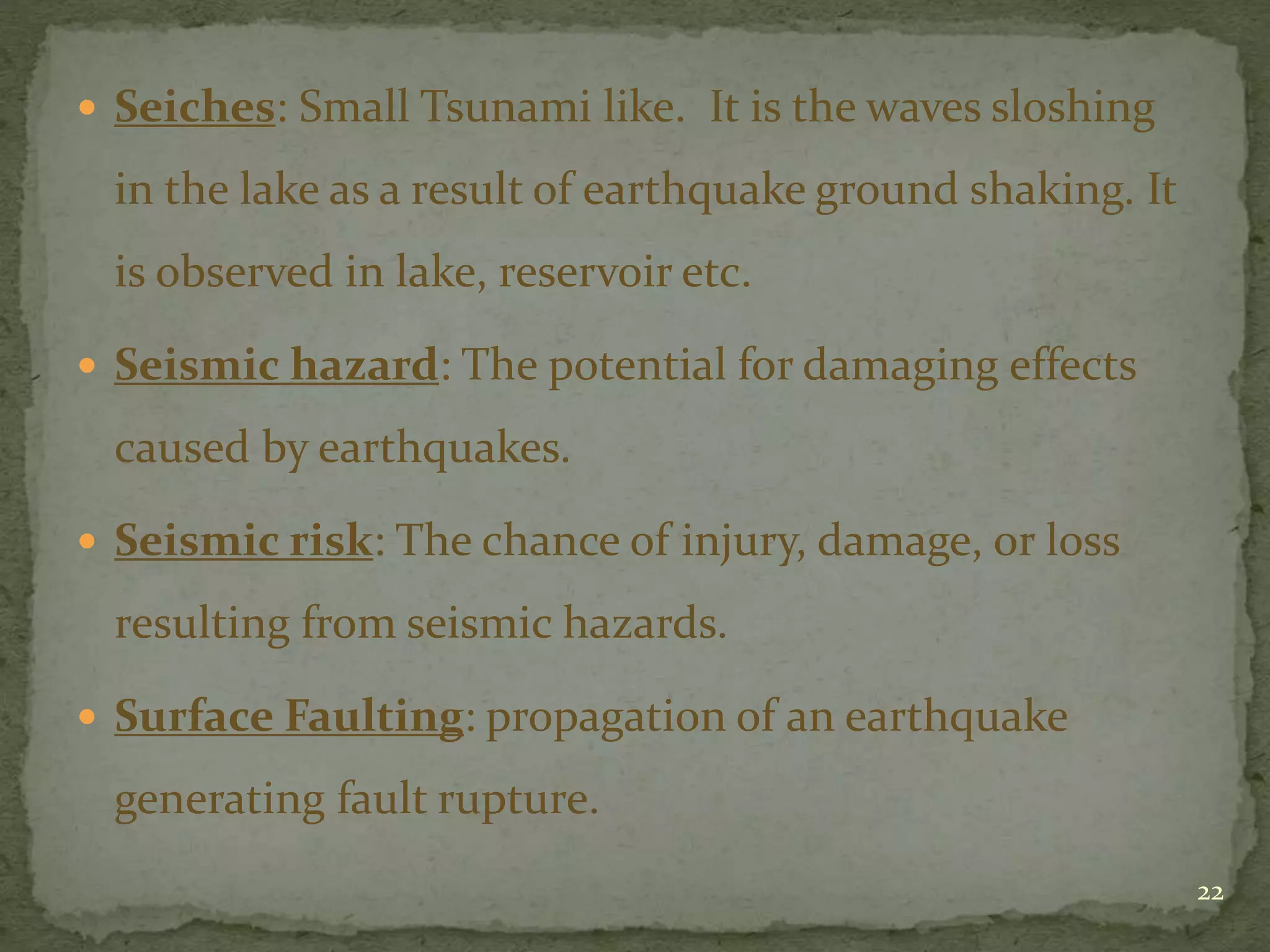 Earthquake and seismicity | PPTX