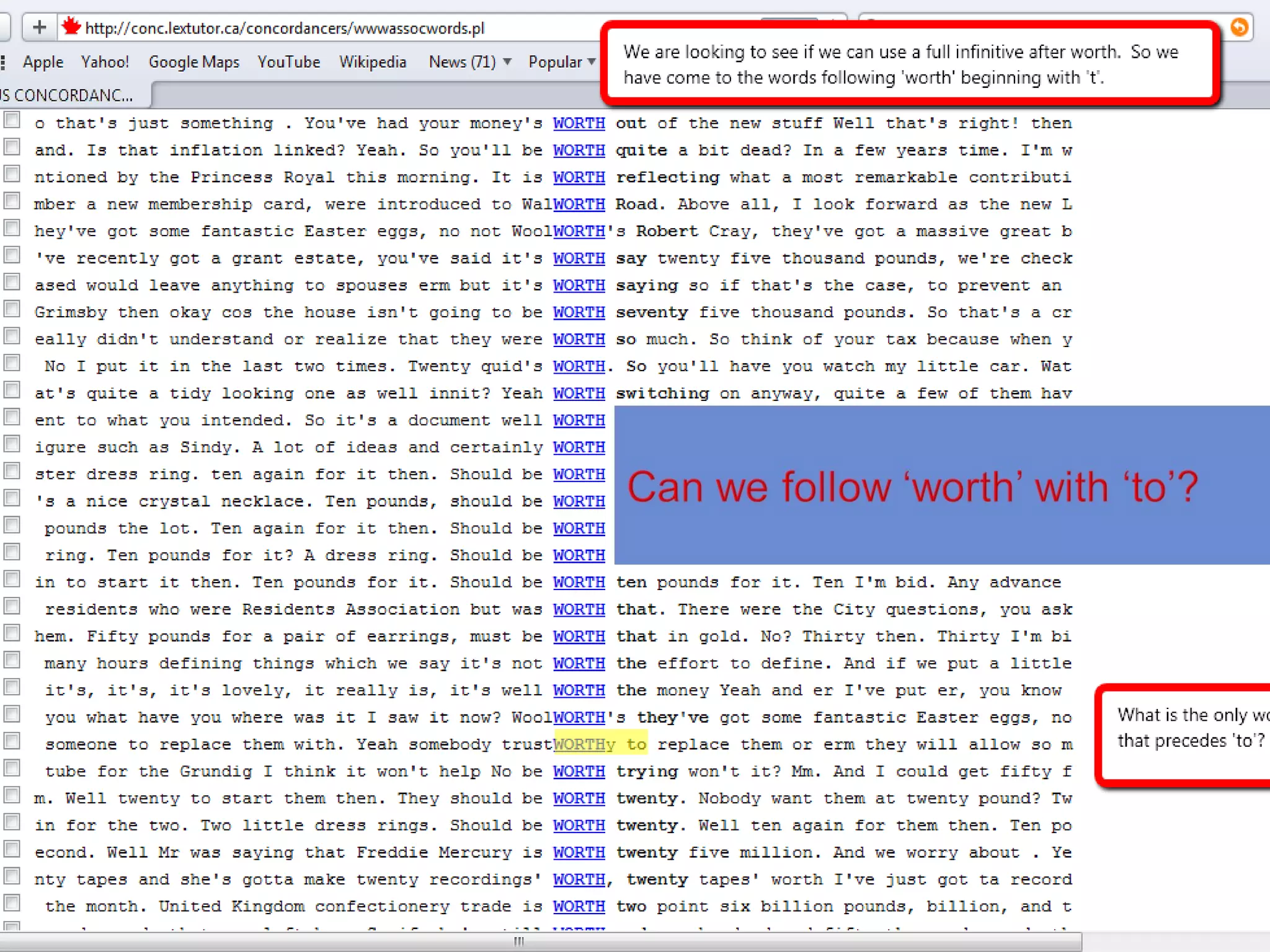 Concordancing lab session | PPT