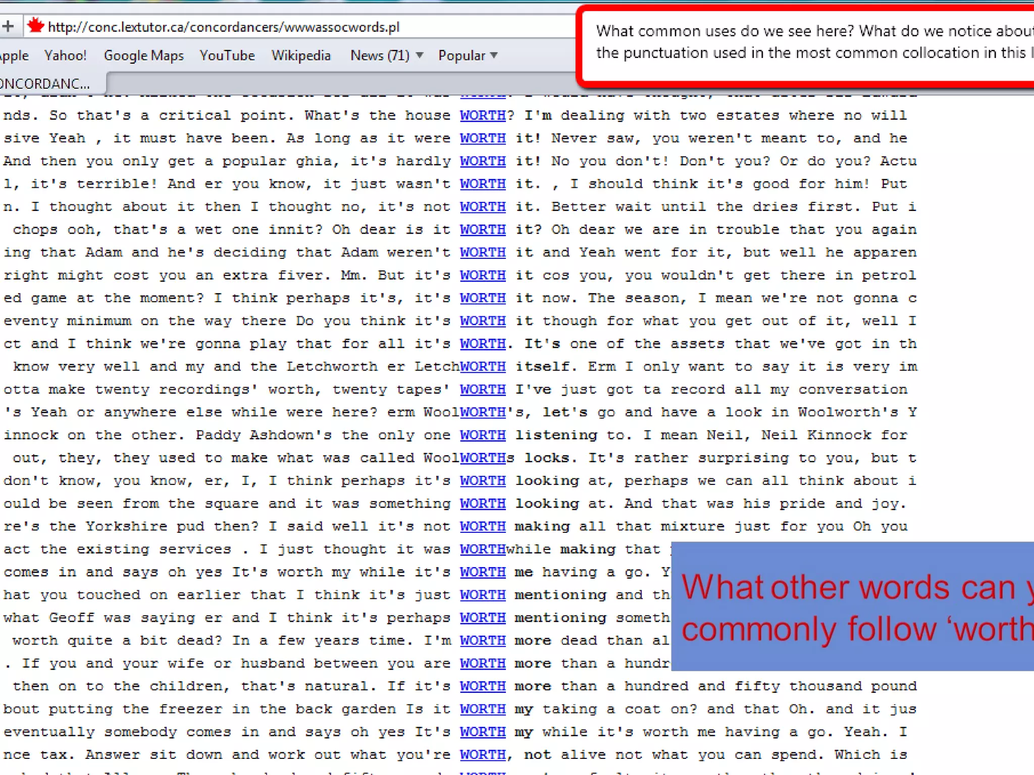 Concordancing lab session | PPT