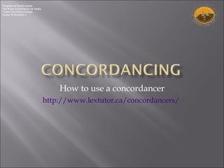 Concordancing lab session | PPT