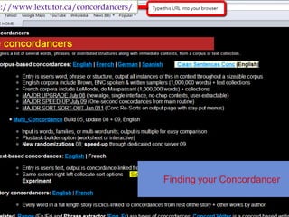 Concordancing lab session | PPT
