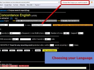 Concordancing lab session | PPT