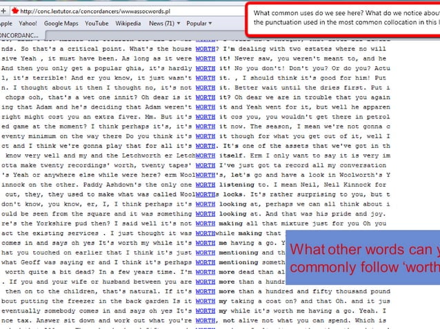 Concordancing lab session | PPT