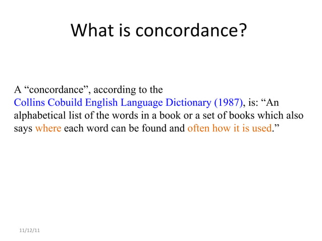 Concordancing 1 | PPT | Desktop Publishing | Computer Software and ...