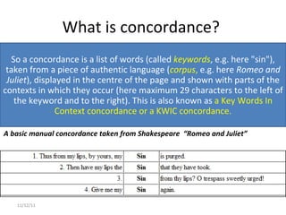 Concordancing 1 | PPT