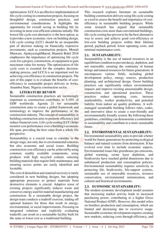 Evaluating the Benefits of Cost Efficiency to Sustainable Building Project Delivery in Awka ...