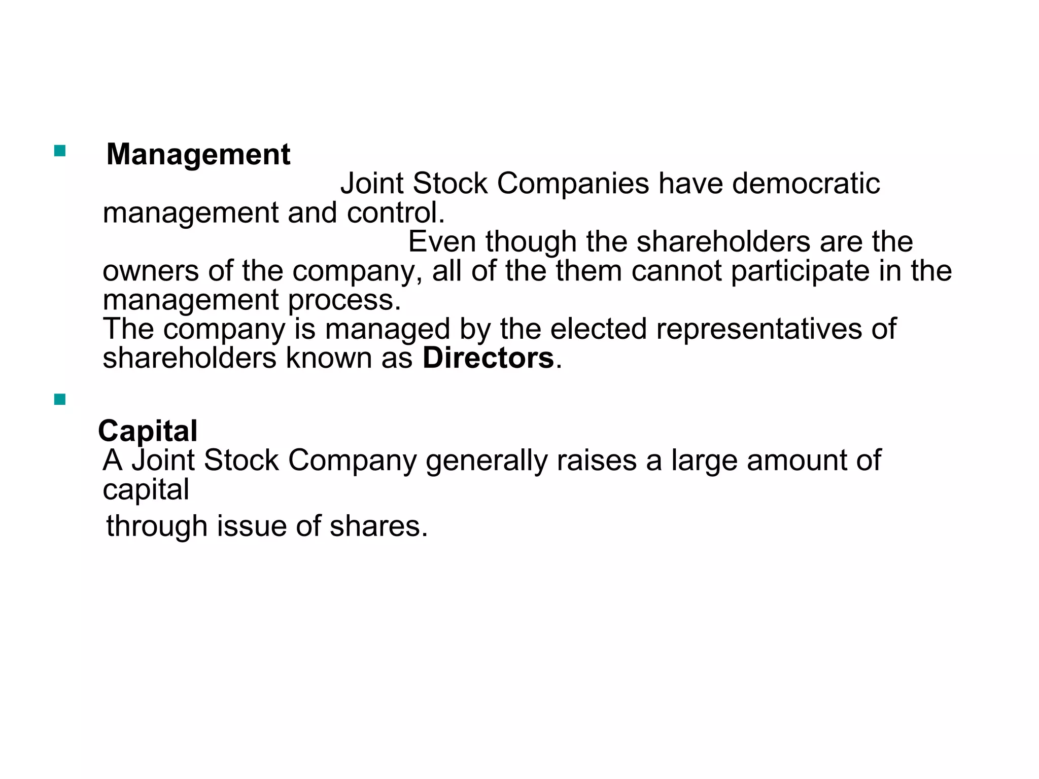 Joint Stock Company | PPT