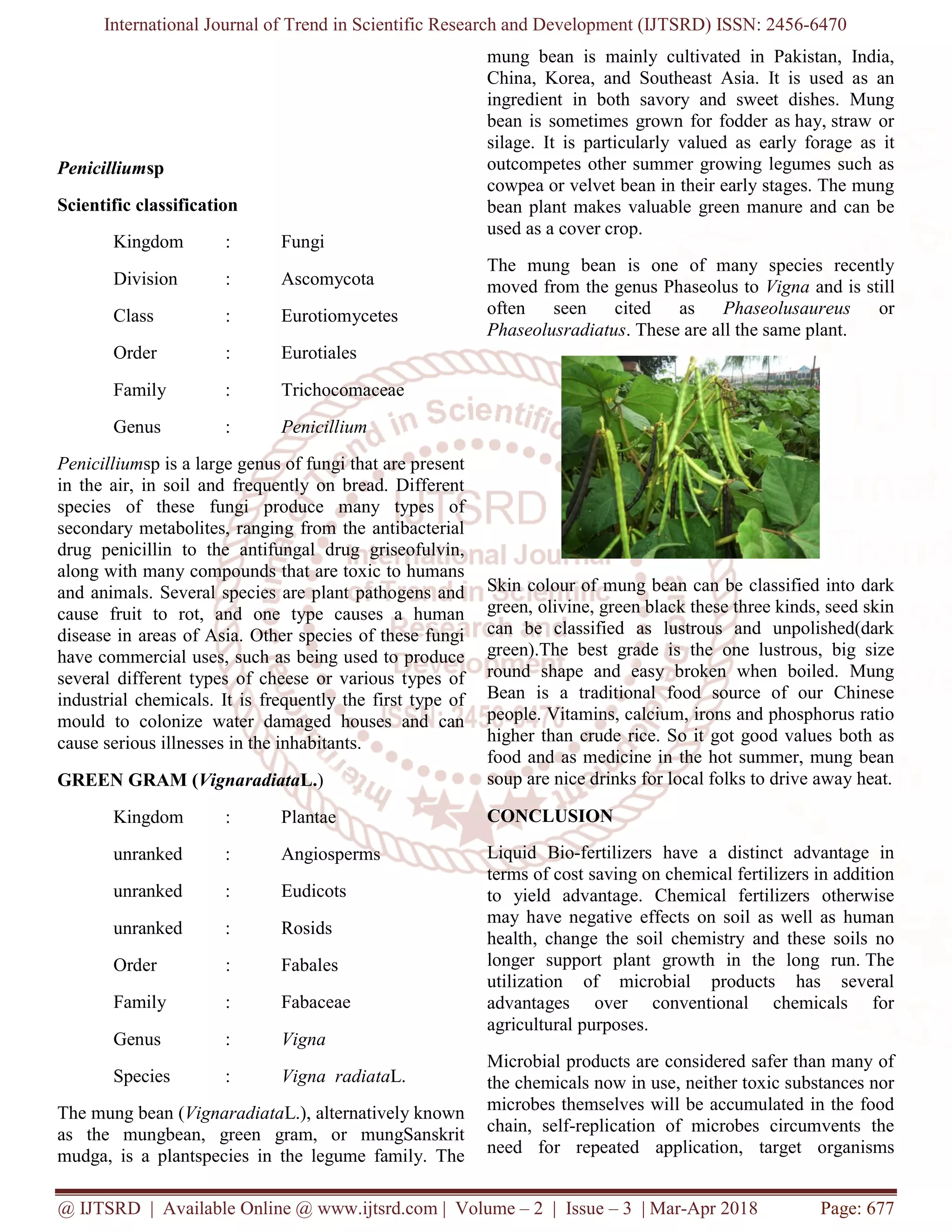 Liquid Microbial Biofertilizers (LMF) for enhancing soil fertility '“ A ...