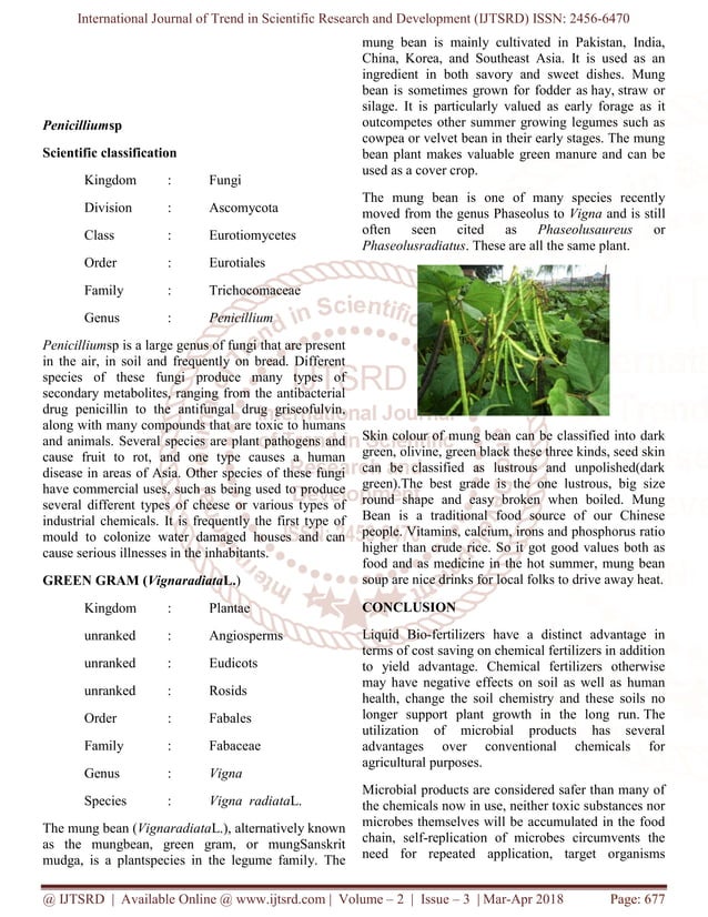 Liquid Microbial Biofertilizers (LMF) for enhancing soil fertility '“ A ...
