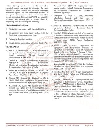 Liquid Microbial Biofertilizers (LMF) for enhancing soil fertility '“ A ...