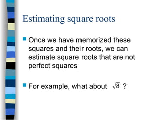11_1 Square Roots and Irrational Numbers.ppt