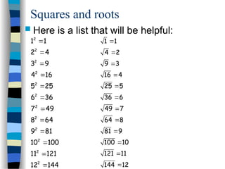 11_1 Square Roots and Irrational Numbers.ppt