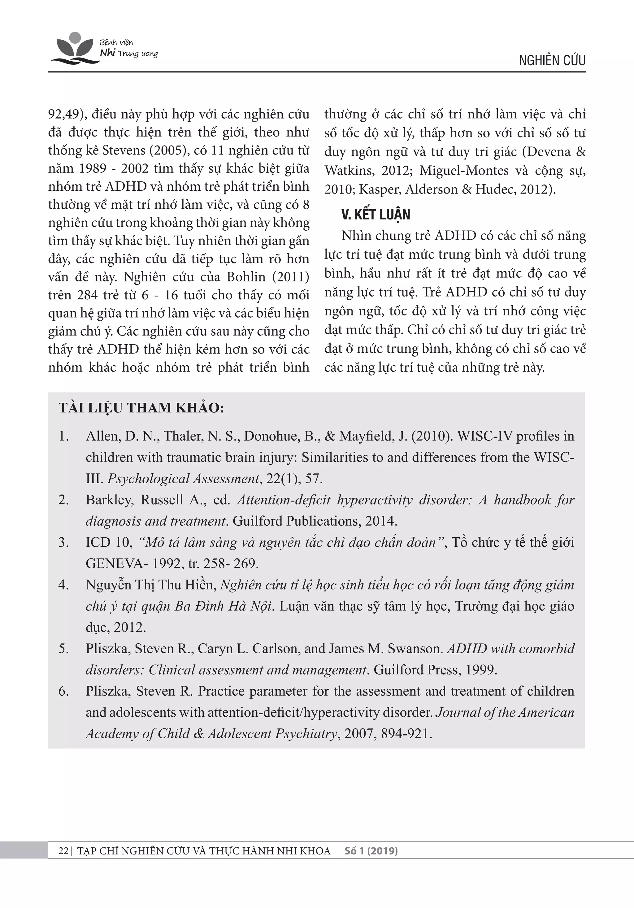 dac diem tri tue cua tre adhd | PDF