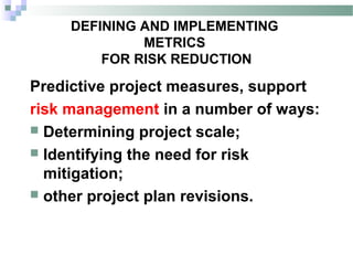 112 risk- metrics for risk reduction | PPT
