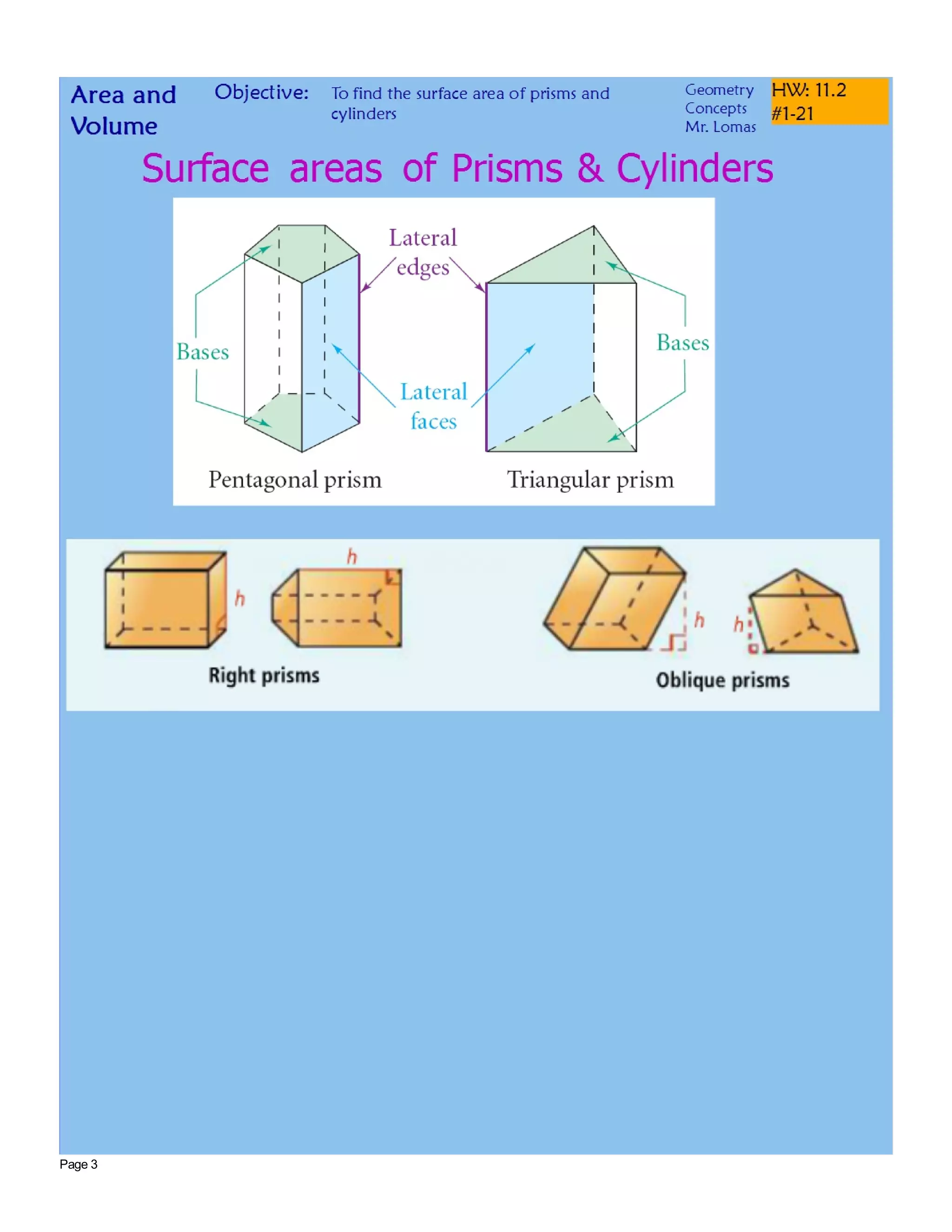 11-2 Surface Areas of Prisms and Cylinders Concepts.pdf