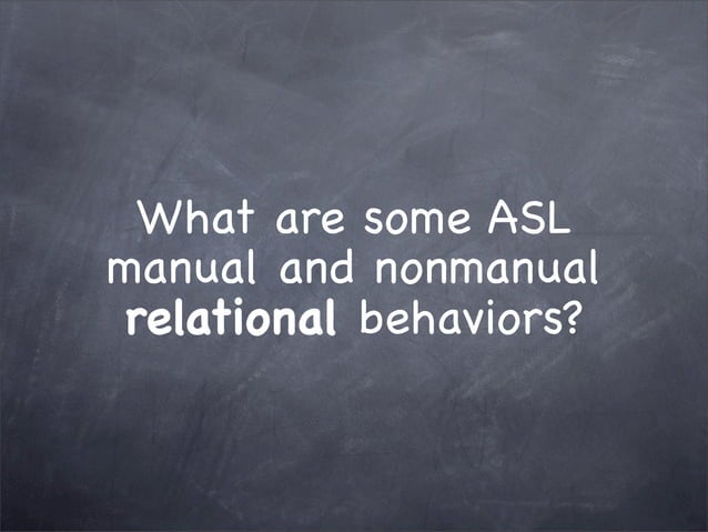Understanding ASL Grammatical Features and Discourse Mapping | PDF