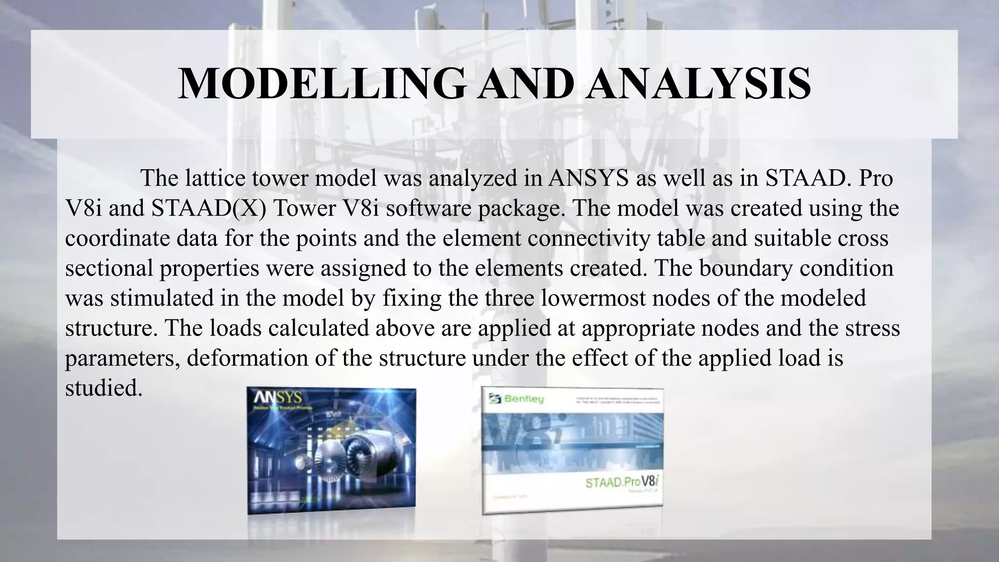 analysis and design of telecommunication tower | PPTX
