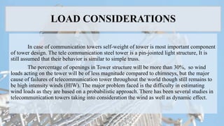 analysis and design of telecommunication tower | PPTX | Civil ...