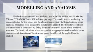 analysis and design of telecommunication tower | PPTX