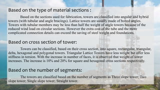analysis and design of telecommunication tower | PPTX