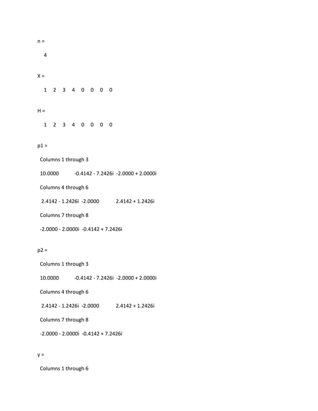 Circular convolution Using DFT Matlab Code | PDF Circular convolution Using DFT Matlab Code | PDF